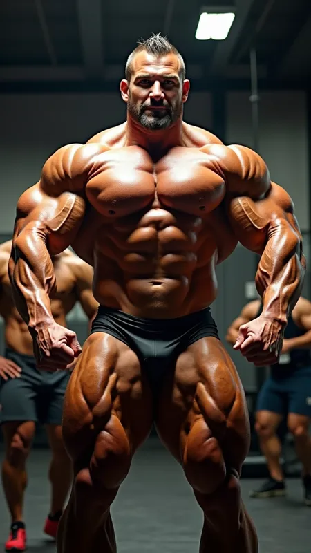 A Colossus Among Bodybuilders - Tangra AI Image Generator
