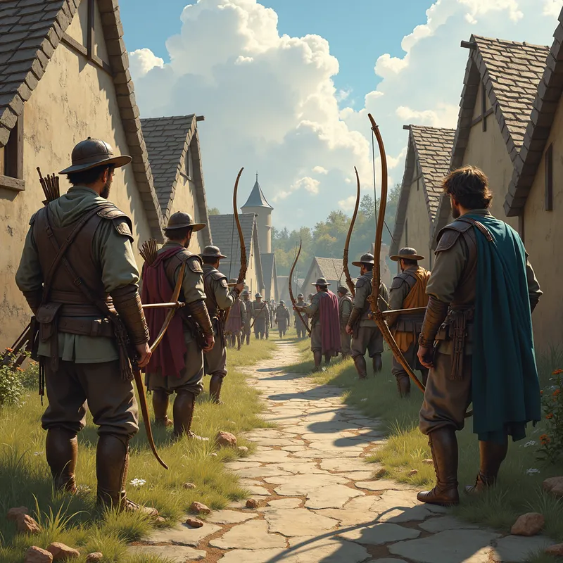 Archery Practice in Medieval Times - Tangra AI Image Generator