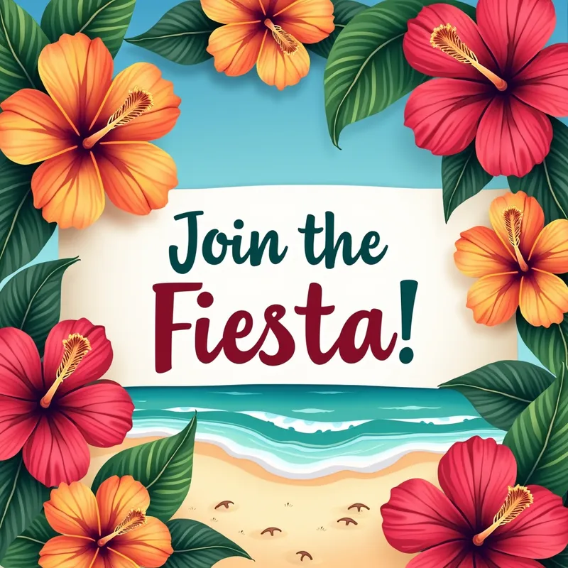 Beach Party Invitation - Tangra AI Image Generator