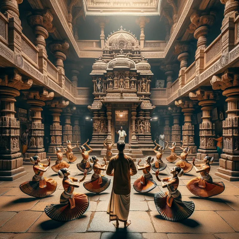 Bharata Natyam Origins - Tangra AI Image Generator