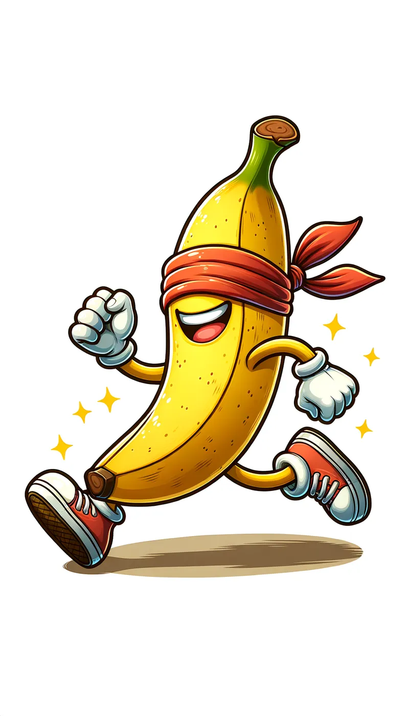 Blindfolded Banana Dash - Tangra AI Image Generator