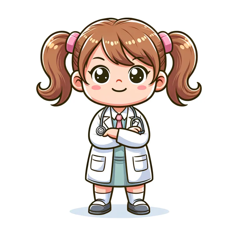 Cartoon Doc Pigtails - Tangra AI Image Generator