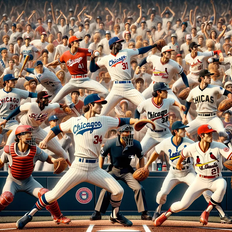 Clash of the Titans: Cubs vs. Cardinals - Tangra AI Image Generator