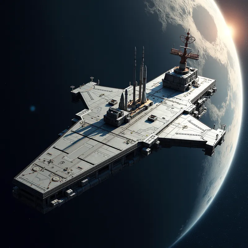 Cosmic Carrier Operations - Tangra AI Image Generator