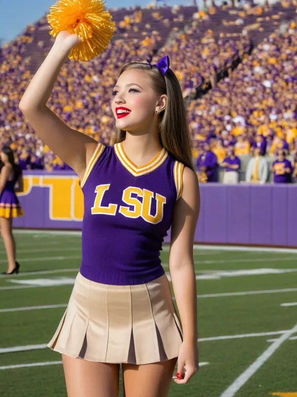 Daydream Cheerleader Pose - Tangra AI Image Generator