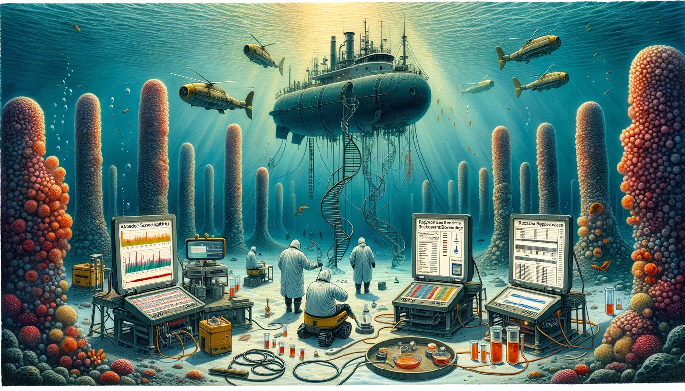 Deep Ocean DNA Analysis - Tangra AI Image Generator