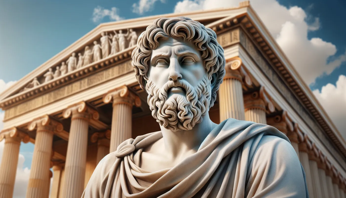 Greek Philosopher Statue - Tangra AI Image Generator