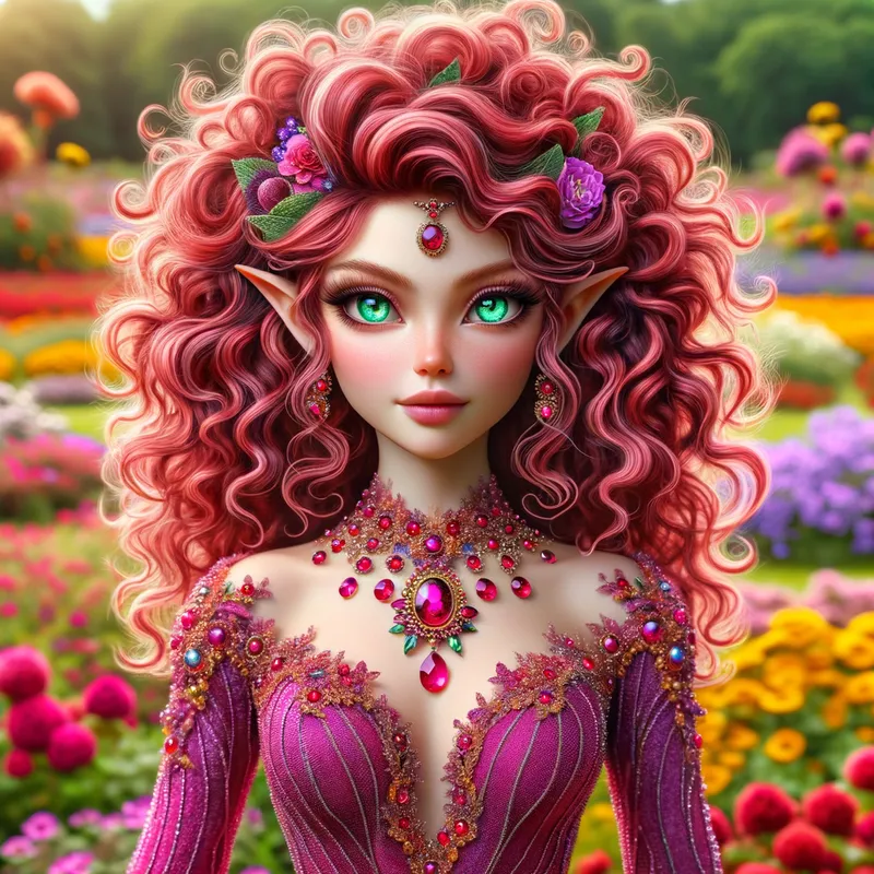 Jewel-Bedecked Flower Monarch - Tangra AI Image Generator