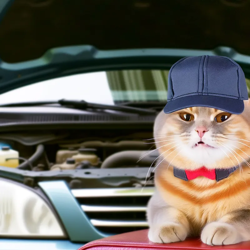 Mechanic Cat - Tangra AI Image Generator