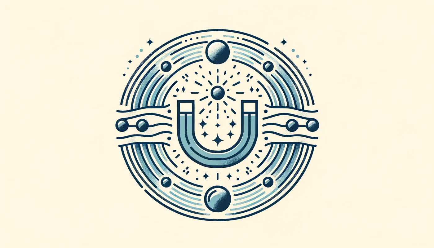 Minimal Magnet Logo - Tangra AI Image Generator