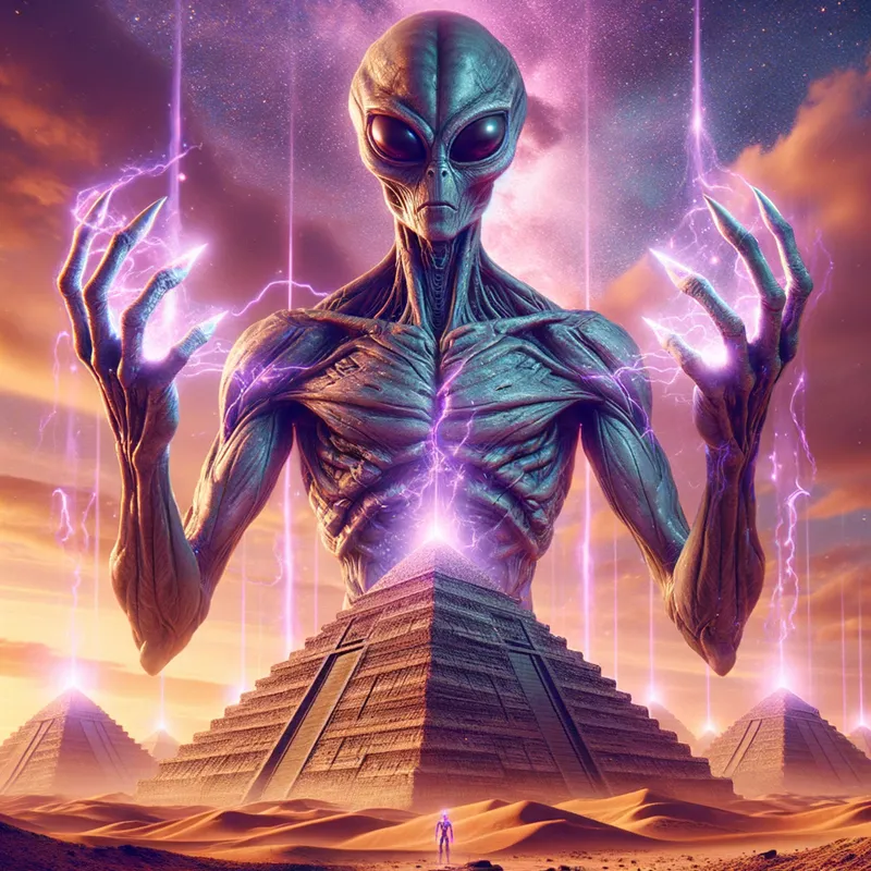 Mythical Pyramid Assembly - Tangra AI Image Generator