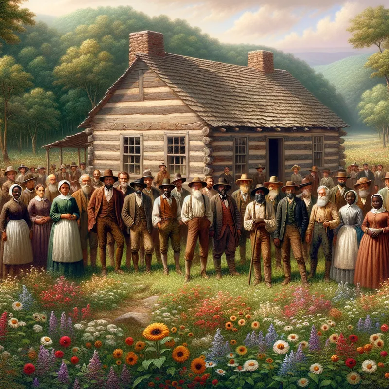 Pioneer Settlers - Tangra AI Image Generator