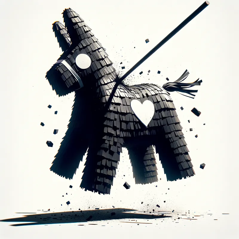 Pixar Pinata Strike - Tangra AI Image Generator