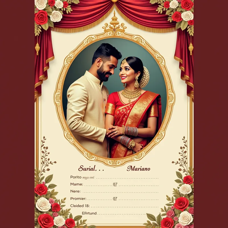 Royal Indian Anniversary Template - Tangra AI Image Generator