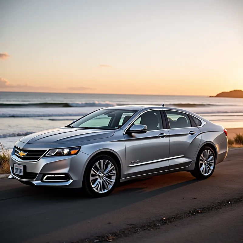 Silver Impala on the Beach - Tangra AI Image Generator