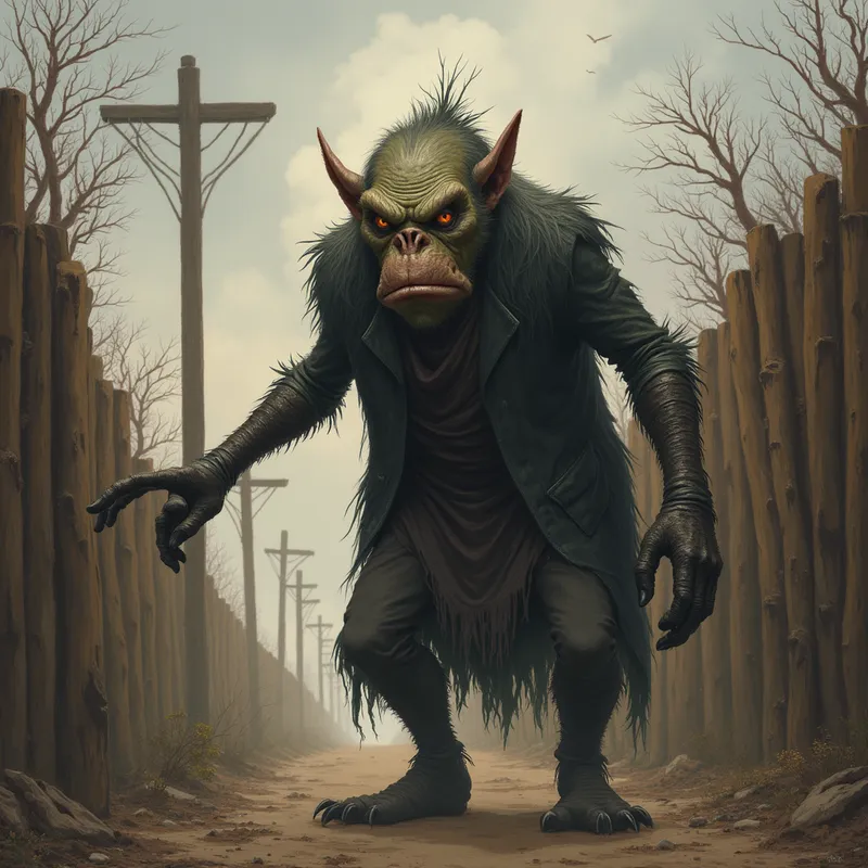 Stephen Miller's Border Troll Riddle - Tangra AI Image Generator