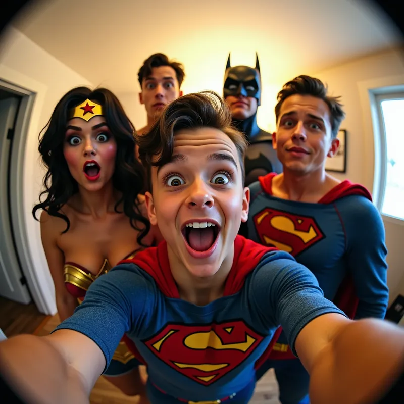 Super Phil's Superhero Selfie - Tangra AI Image Generator