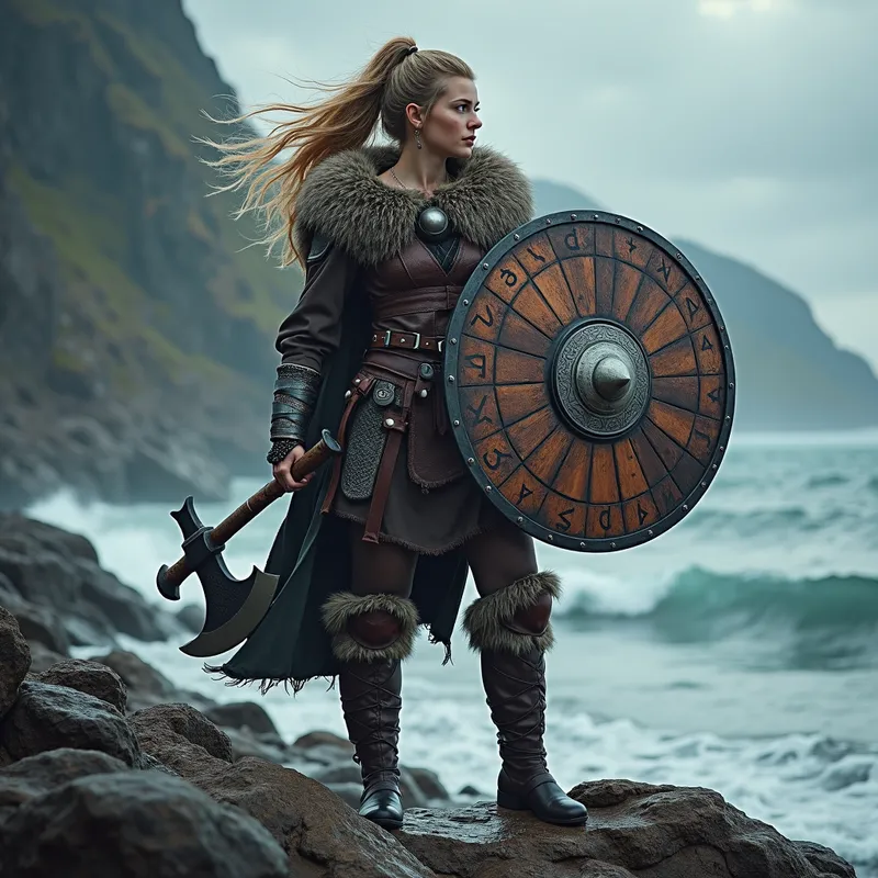 Viking Shieldmaiden - Tangra AI Image Generator