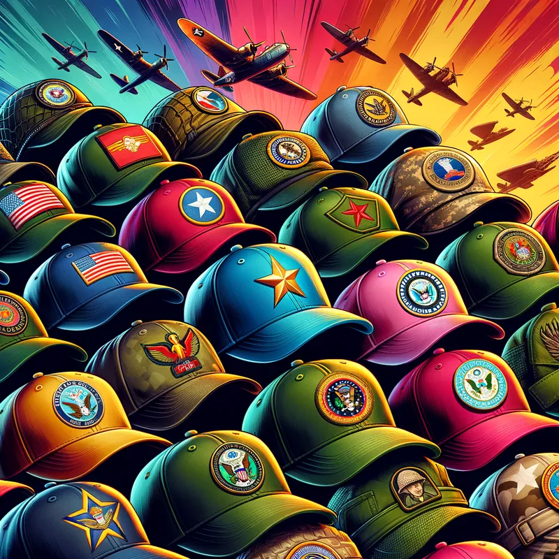 Vintage Military Caps - Tangra AI Image Generator